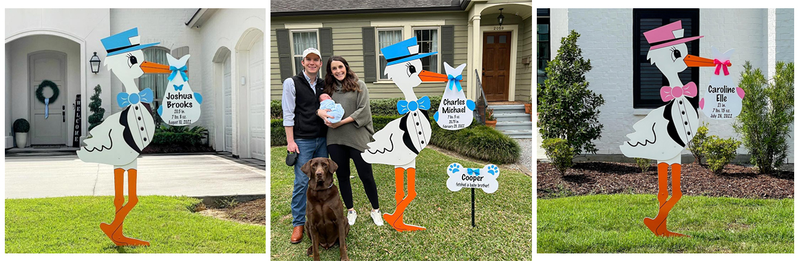 Sweetie Bird Storks- Stork Rental in Chapel Hill, Durham, NC and more